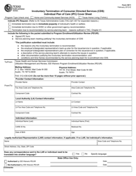 Form 3611 Download Fillable PDF or Fill Online Involuntary Termination ...