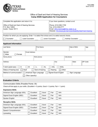 Form 3930 Download Fillable PDF or Fill Online Camp Sign Application ...
