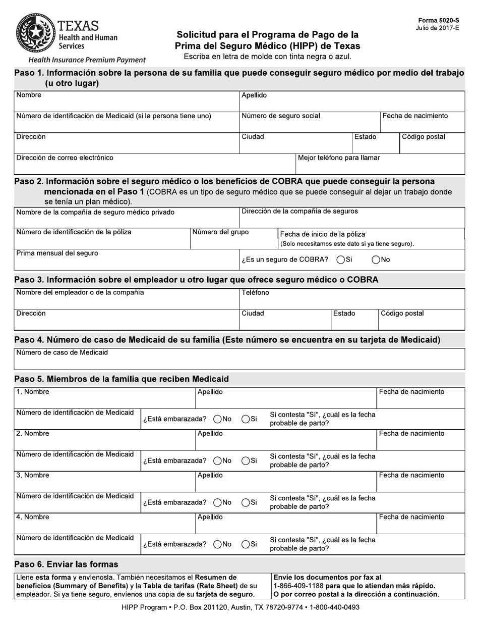 Formulario 5020-S - Fill Out, Sign Online and Download Fillable PDF ...