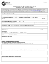 Form H0005 Download Fillable PDF or Fill Online Policy Clarification ...