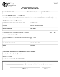Form H1550 Download Printable PDF or Fill Online Out of State Nbccedp ...
