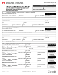 Form IMM1324 Download Fillable PDF or Fill Online Undertaking ...