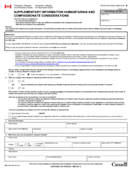Form IMM5562 Download Fillable PDF or Fill Online Supplementary ...