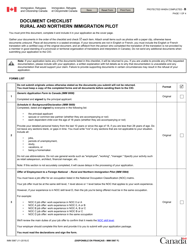 Form IMM5484 Download Fillable PDF or Fill Online Document Checklist ...