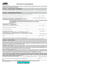 Form REG119 Download Fillable PDF or Fill Online Certificate of ...