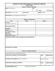 AE Form 40-400B Download Fillable PDF or Fill Online Report of Child ...