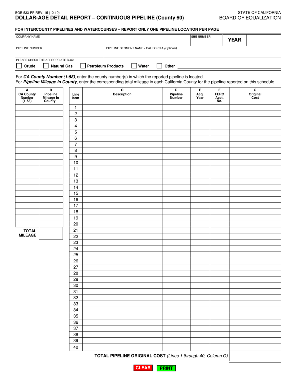 Form BOE-533-PP - Fill Out, Sign Online and Download Fillable PDF ...