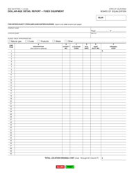 Form BOE-533-PF Download Fillable PDF or Fill Online Dollar-Age Detail ...