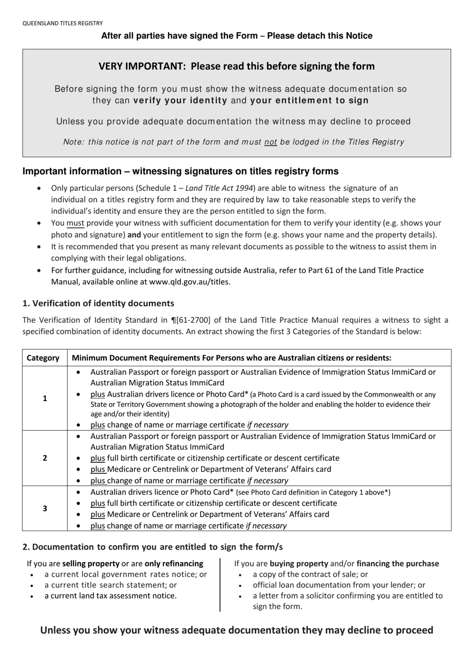 Form 1 - Fill Out, Sign Online and Download Fillable PDF, Queensland ...