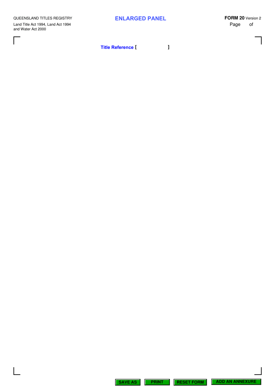 Form 20 - Fill Out, Sign Online and Download Fillable PDF, Queensland ...