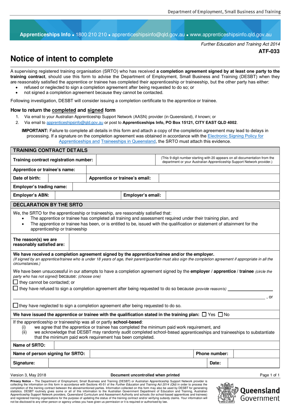 Form ATF-033 - Fill Out, Sign Online and Download Fillable PDF ...