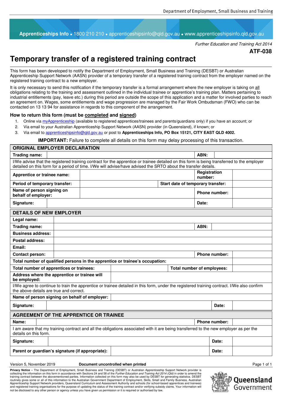 Form ATF-038 - Fill Out, Sign Online and Download Fillable PDF ...