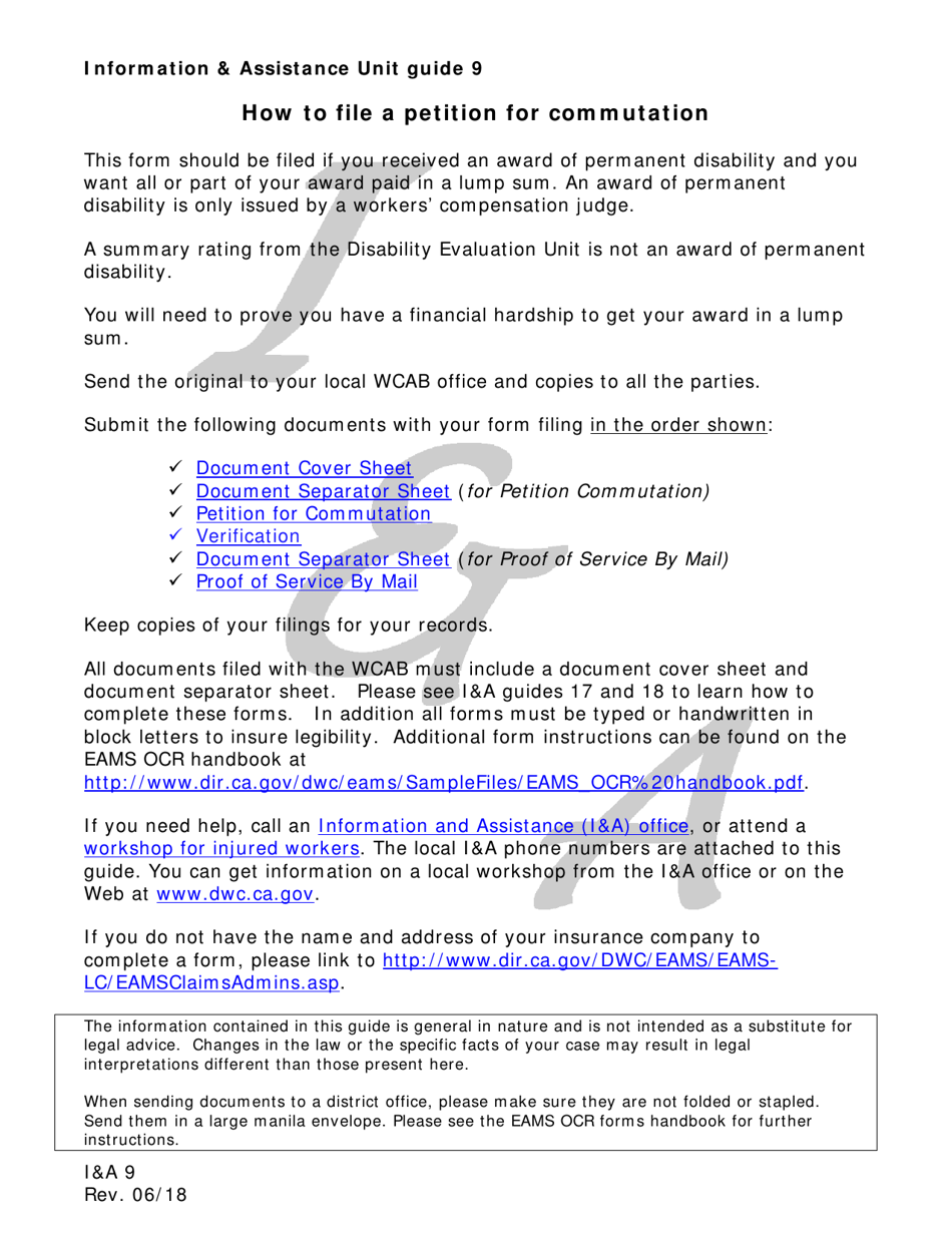 Form I&A9 - Fill Out, Sign Online and Download Printable PDF ...