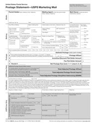PS Form 3602-R Download Printable PDF or Fill Online Postage Statement ...