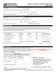 PS Form 5111 Download Printable PDF or Fill Online Address Information ...