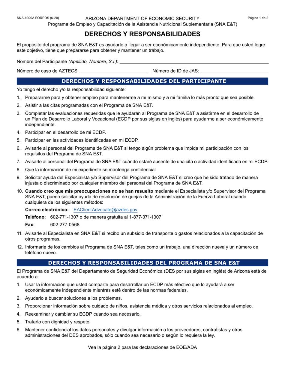 Formulario SNA-1000A-S - Fill Out, Sign Online and Download Fillable ...