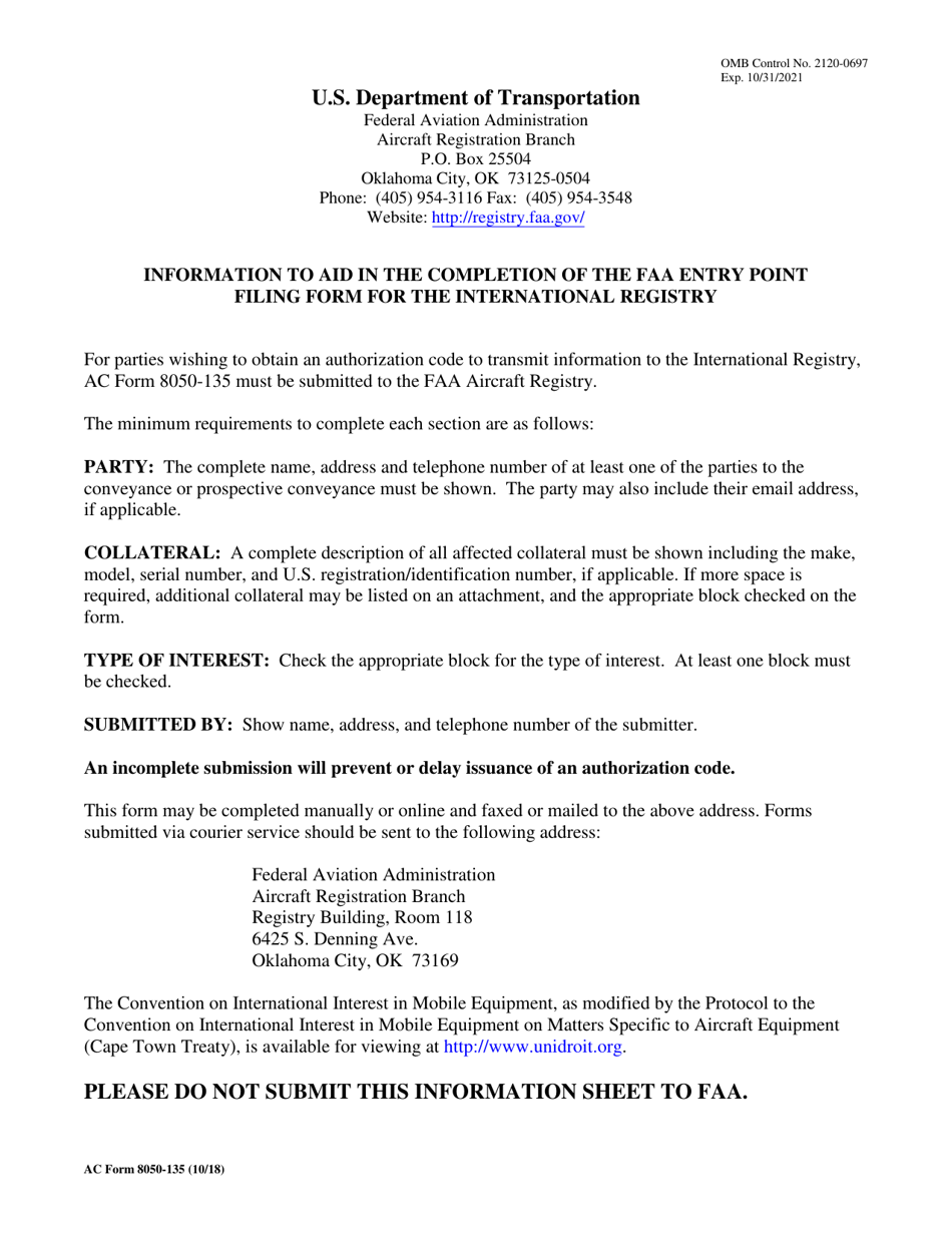 AC Form 8050-135 - Fill Out, Sign Online and Download Fillable PDF ...