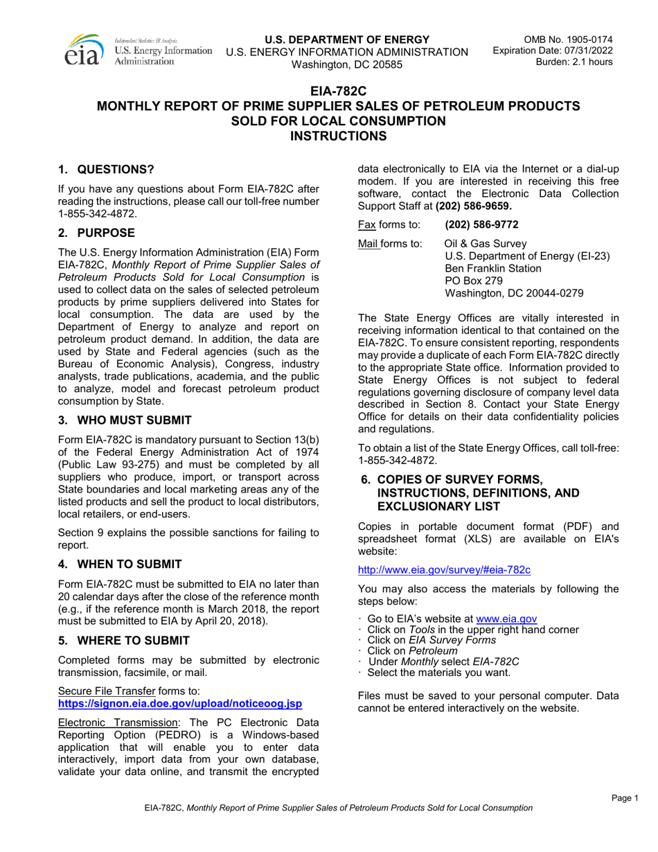Download Instructions for Form EIA-782C Monthly Report of Prime ...