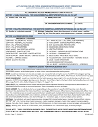 U.S. Air Force - United States Air Force Academy Forms PDF templates ...