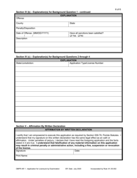 Form DBPR AR1 Download Printable PDF or Fill Online Application for ...