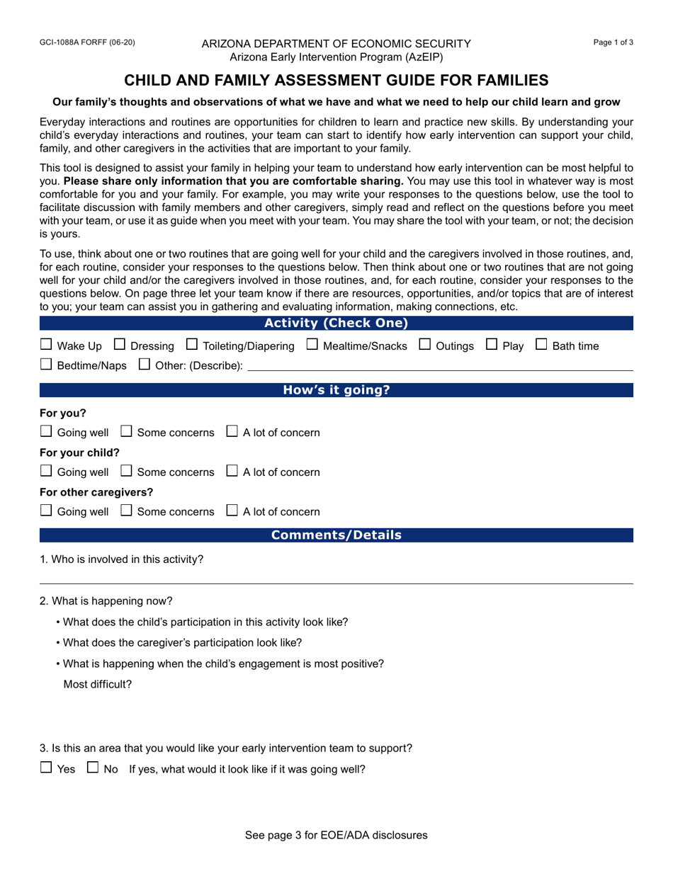 Form GCI-1088A - Fill Out, Sign Online and Download Fillable PDF ...