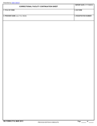 DD Form 2719 - Fill Out, Sign Online and Download Fillable PDF ...