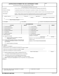 DA Form 5070 Download Fillable PDF or Fill Online Justification ...
