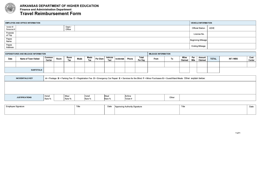 Form TR-1 - Fill Out, Sign Online and Download Fillable PDF, Arkansas ...