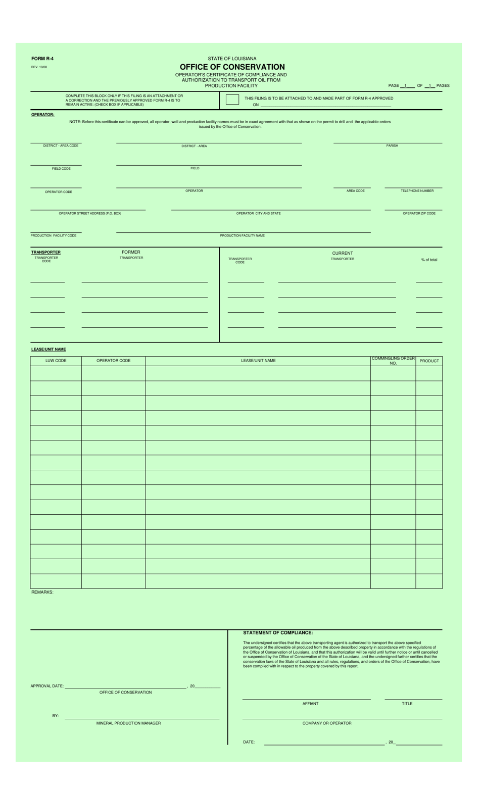 Form R-4 - Fill Out, Sign Online and Download Printable PDF, Louisiana ...