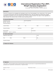 Form IRP105 Download Fillable PDF or Fill Online International ...