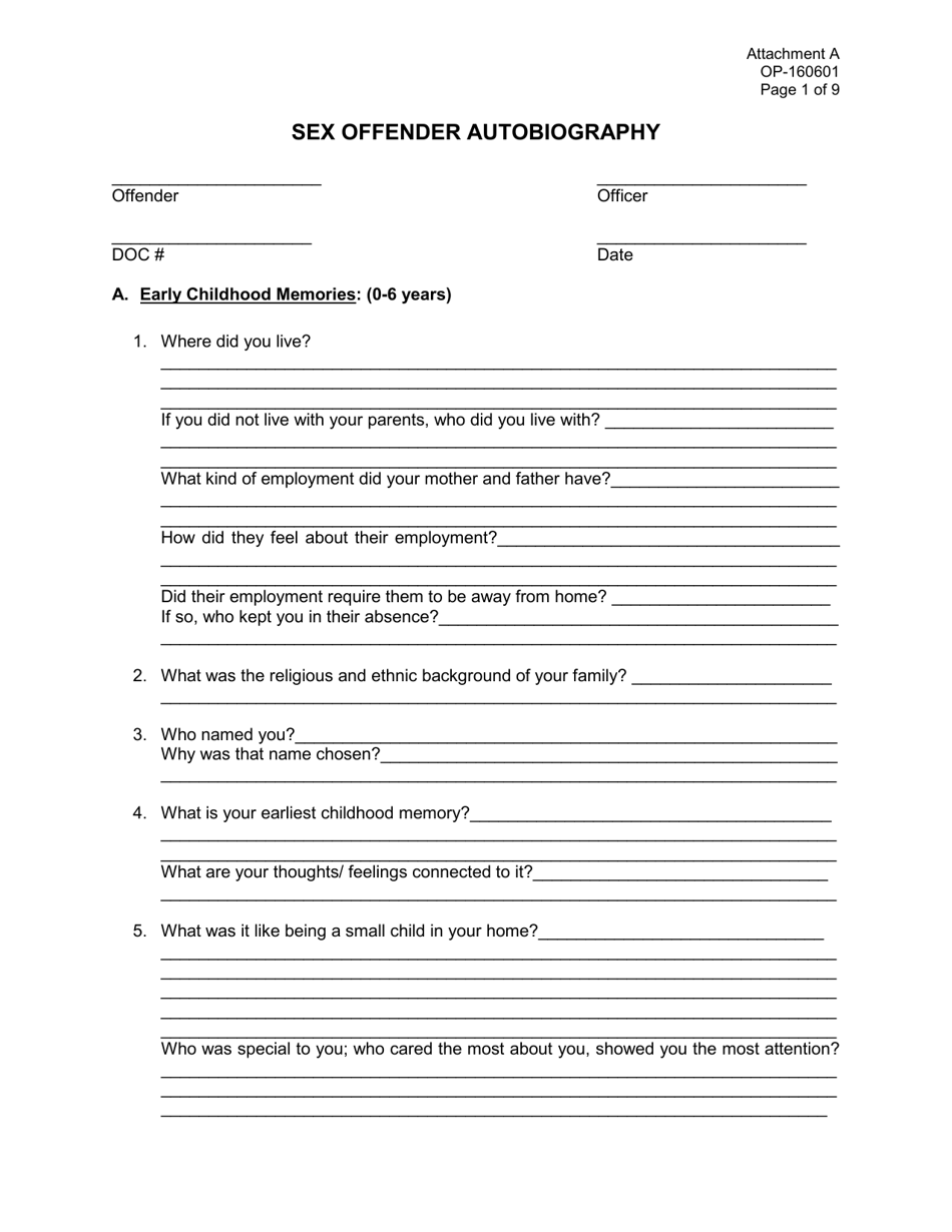 Form OP-160601 Attachment A - Fill Out, Sign Online and Download ...