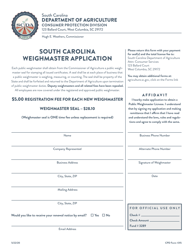 South Carolina Department of Agriculture Forms PDF templates. download ...