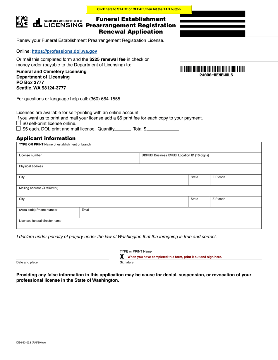 Form DE-653-023 - Fill Out, Sign Online and Download Fillable PDF ...