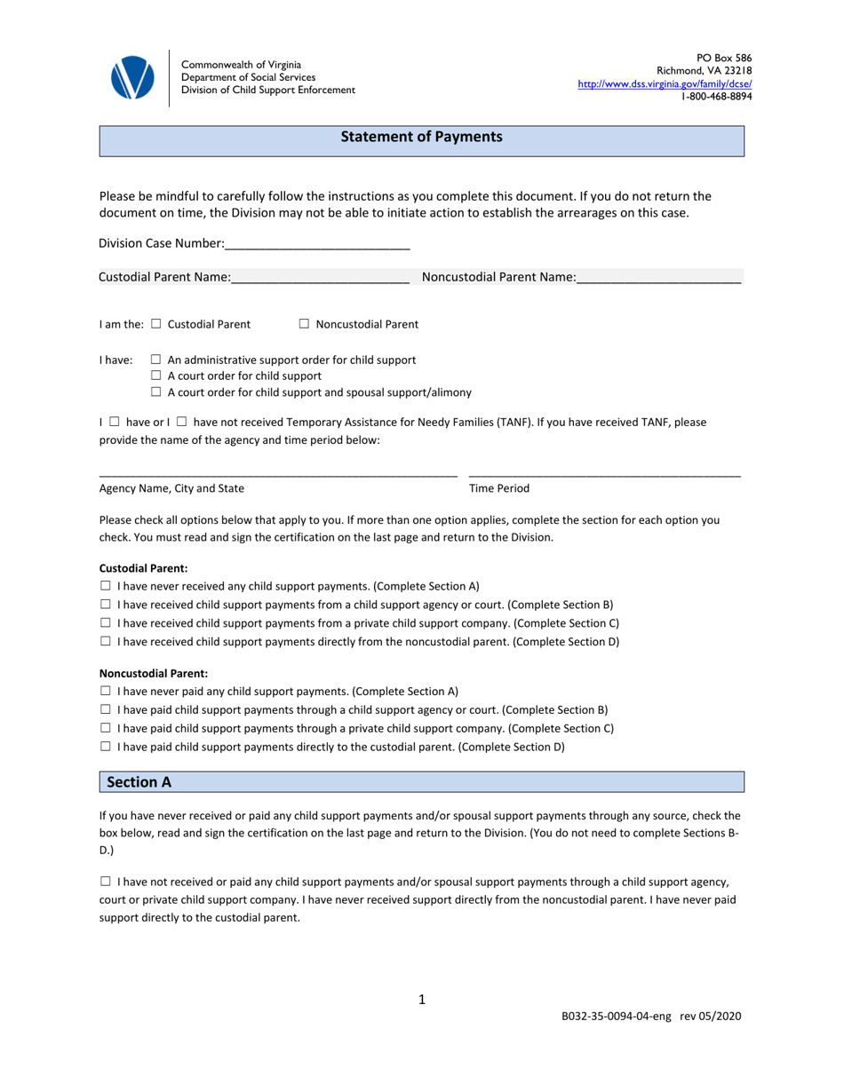Form B032-35-0094-04-ENG - Fill Out, Sign Online and Download Fillable ...