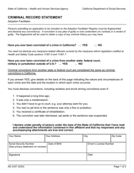Form LIC508 Download Fillable PDF or Fill Online Criminal Record ...