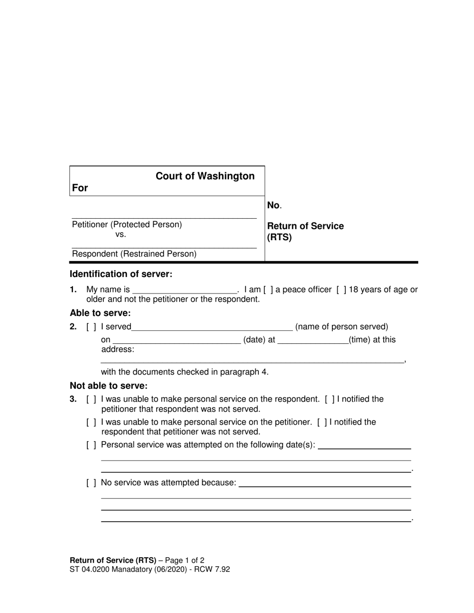 Form ST04.0200 - Fill Out, Sign Online and Download Printable PDF ...