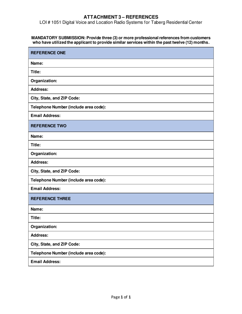 New York References - Fill Out, Sign Online and Download PDF ...