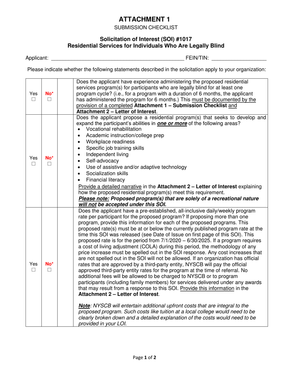 New York Submission Checklist - Fill Out, Sign Online and Download PDF ...
