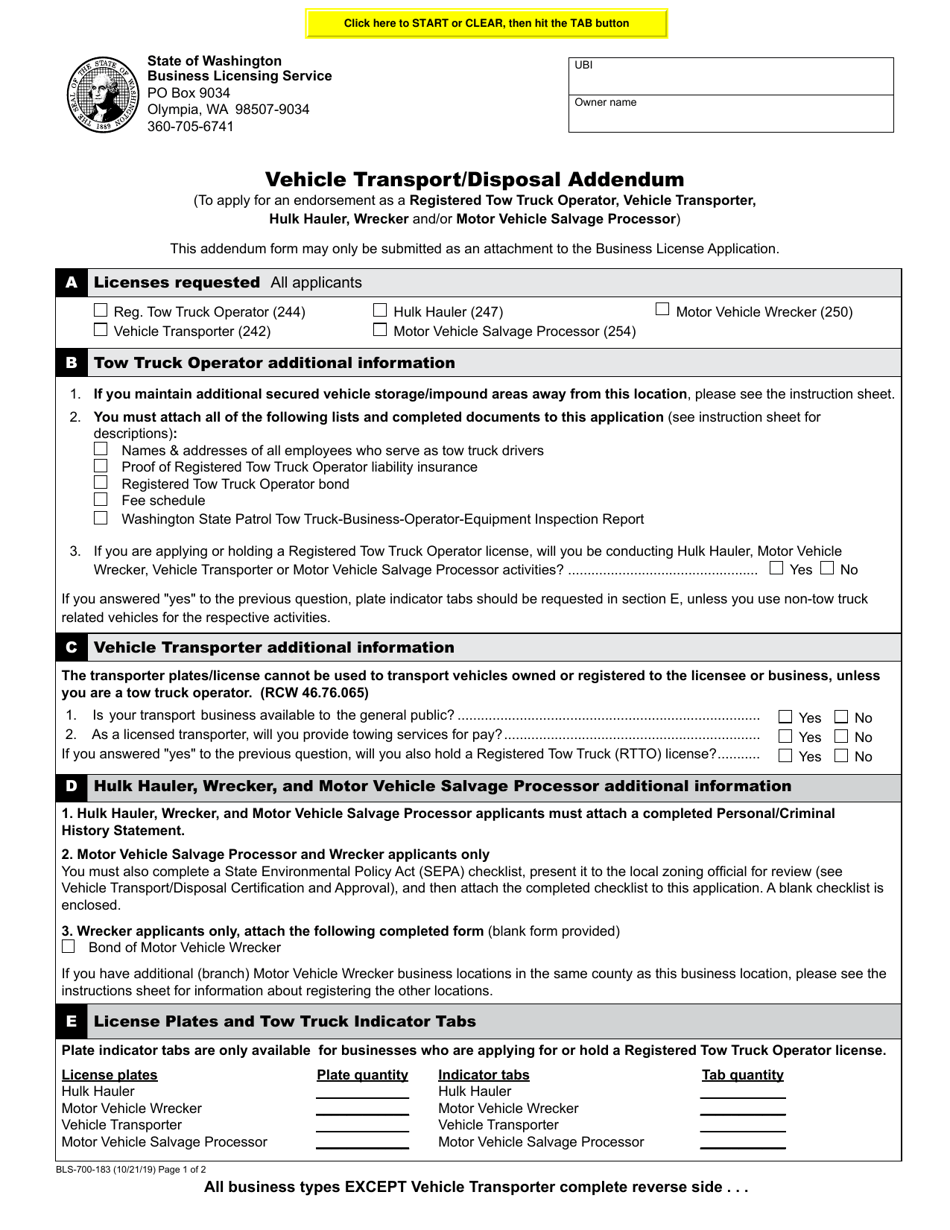 Form BLS-700-183 - Fill Out, Sign Online and Download Fillable PDF ...