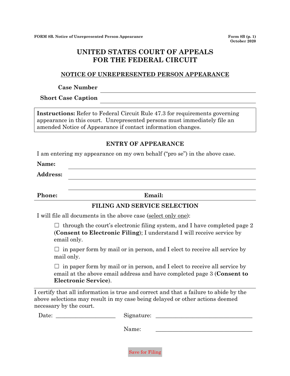 Form 8B - Fill Out, Sign Online and Download Fillable PDF | Templateroller