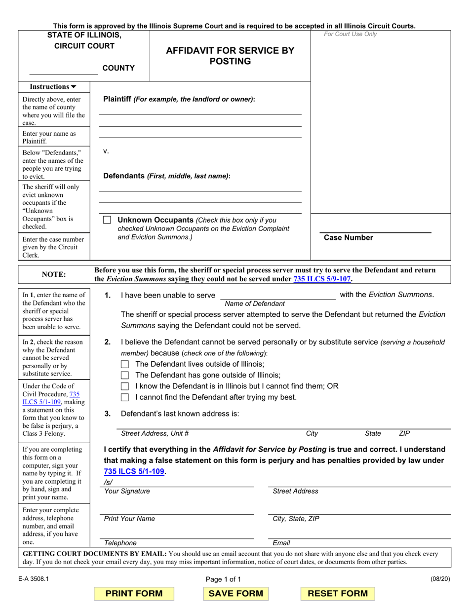 Form E-A3508.1 - Fill Out, Sign Online and Download Fillable PDF ...