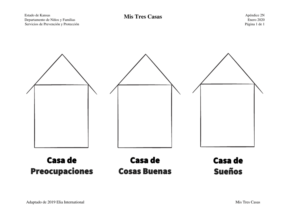 Kansas Mis Tres Casas (Spanish) - Fill Out, Sign Online and Download ...