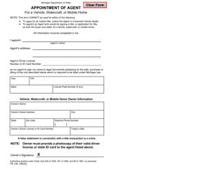 Michigan Secretary of State Forms PDF templates. download Fill and ...
