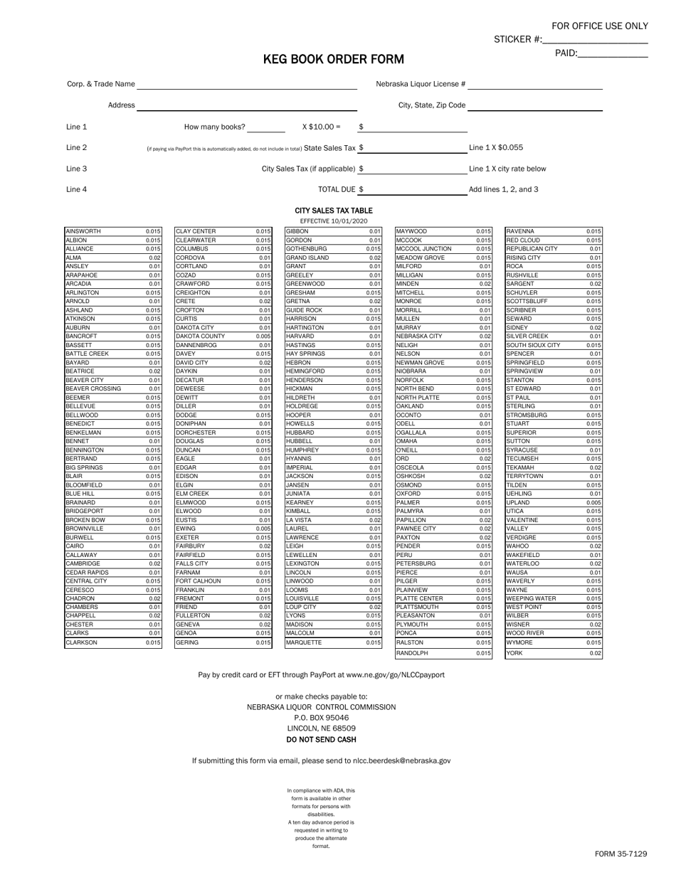 Form 35-7129 - Fill Out, Sign Online and Download Printable PDF ...