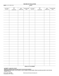 DD Form 1547 Download Fillable PDF or Fill Online Record of Weighted ...