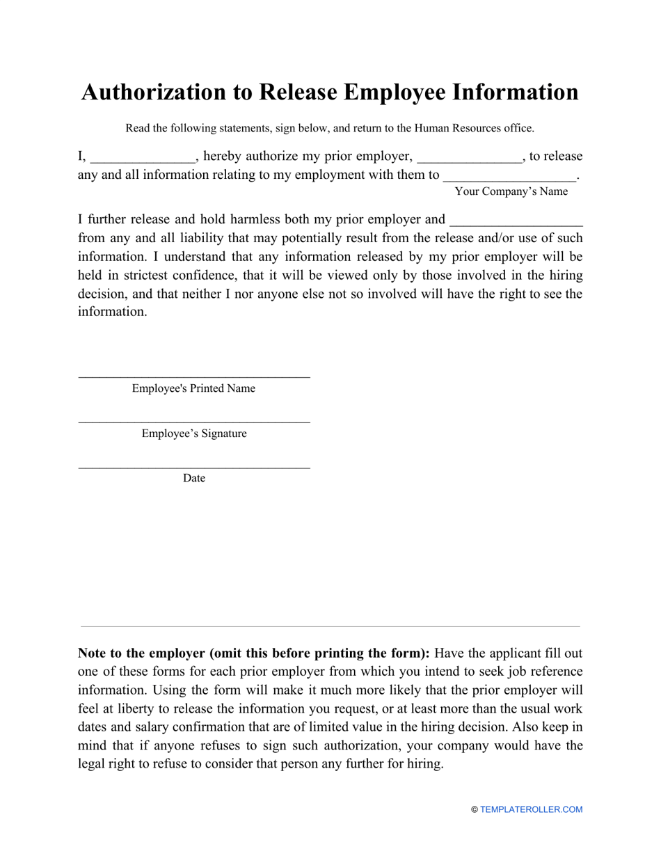 Authorization For Release And Assignment Of Benefits Printable Pdf