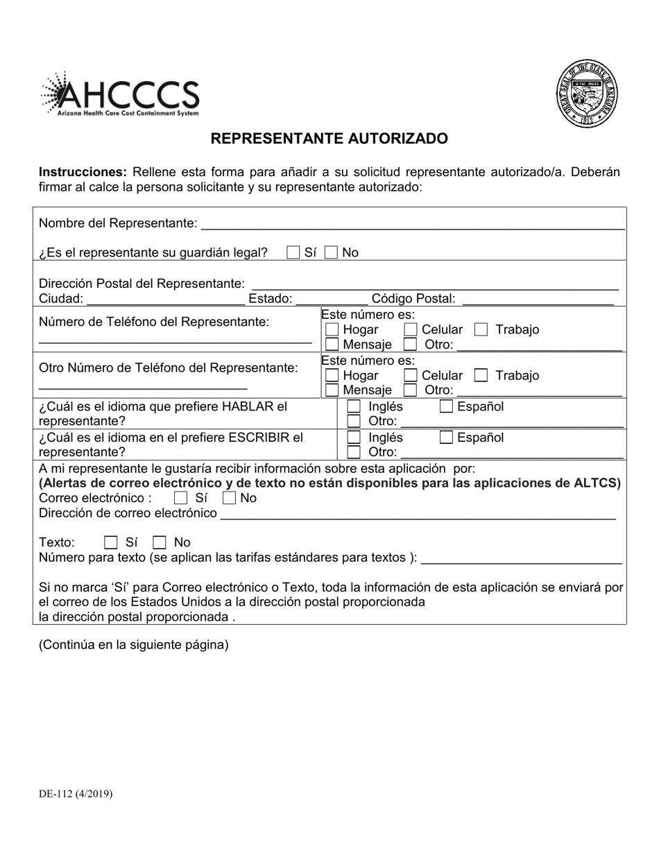 Formulario DE-112 - Fill Out, Sign Online and Download Printable PDF ...