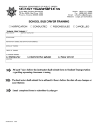 Form DPS802-03203 Download Fillable PDF or Fill Online School Bus ...