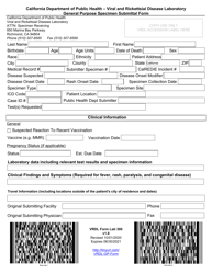 California Department of Public Health - Viral and Rickettsial Disease ...