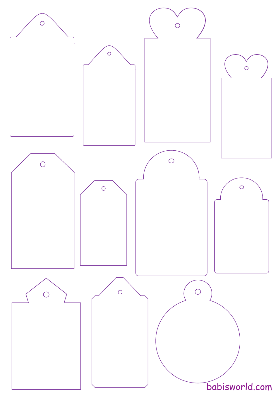 Tag Templates - Big Figures Download Printable PDF | Templateroller